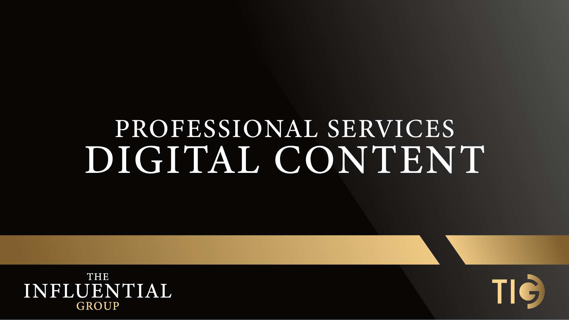 Digital Content Services - The Influential Group